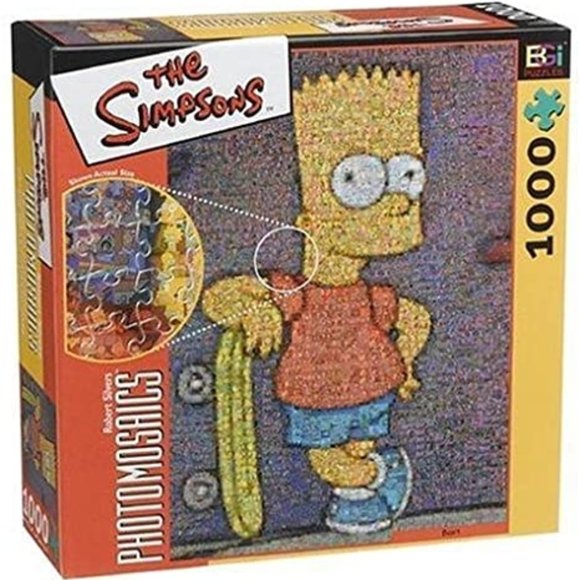 Buffalo Games | Games | Nwt The Simpsons Photomosaic Collectible Puzzle ...